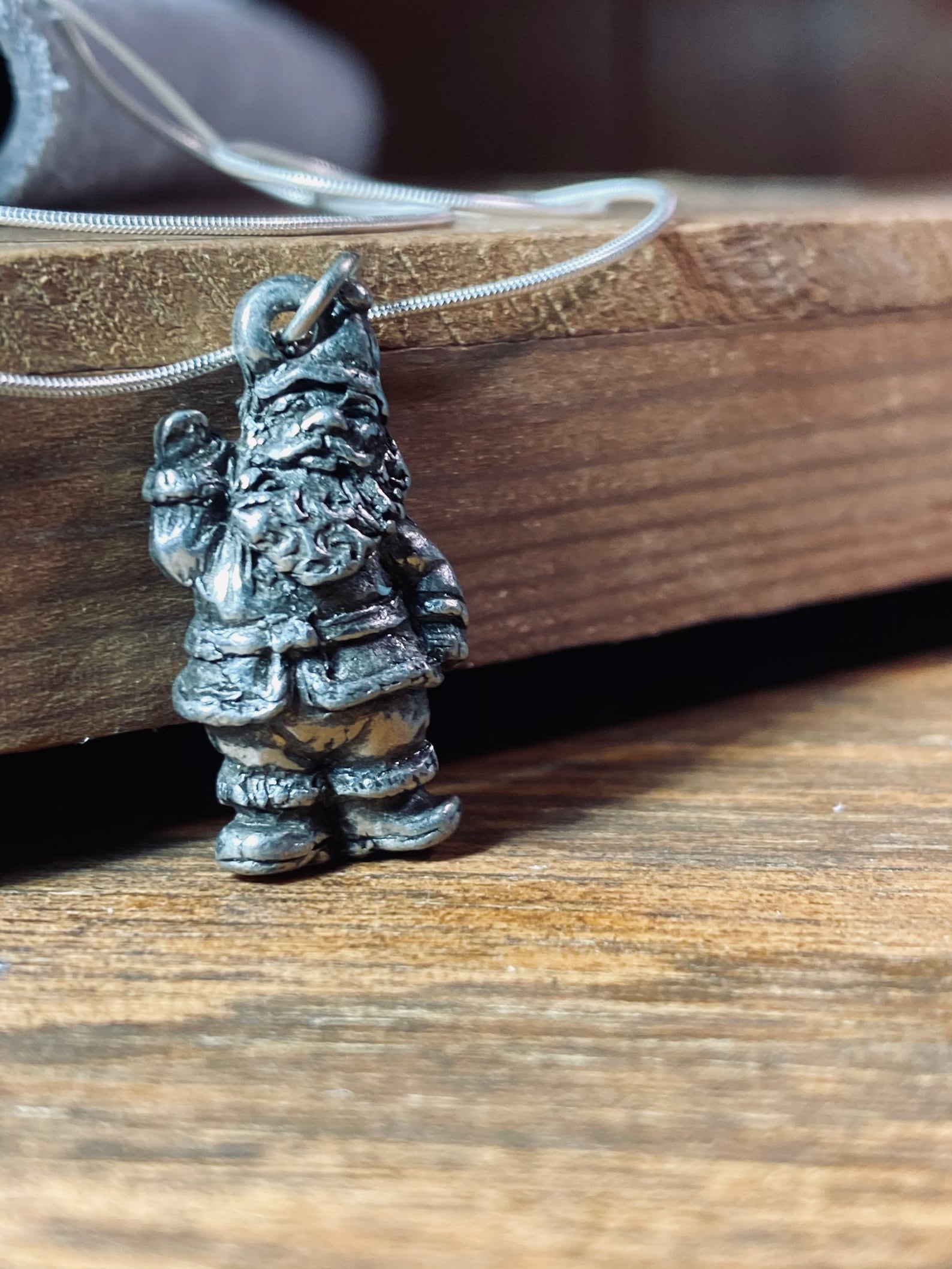 Gnome Charm Necklace Fantasy Jewelry Garden Gnome Sterling - Etsy