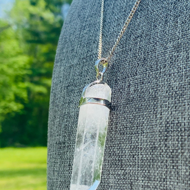 Quartz Crystal Necklace - Etsy