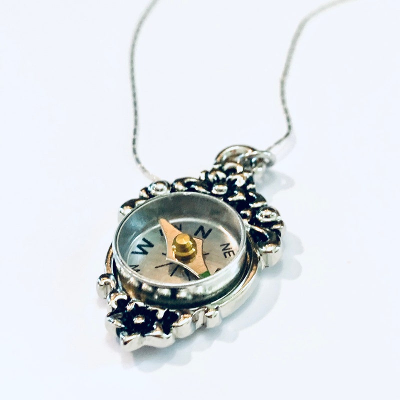 Compass Necklace - Etsy