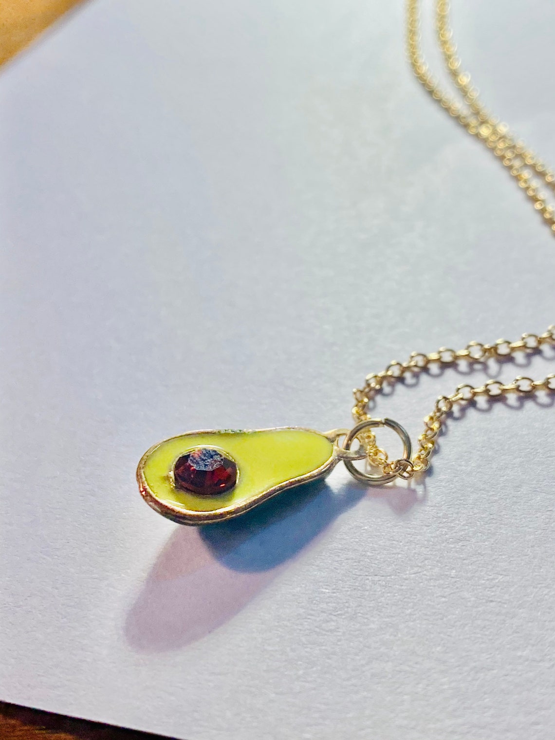 Avocado Necklace Avocado Charm Avocado Necklace Food | Etsy