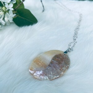 Shell Pendant - Shell Necklace - Boho Jewelry - Sterling Silver ...