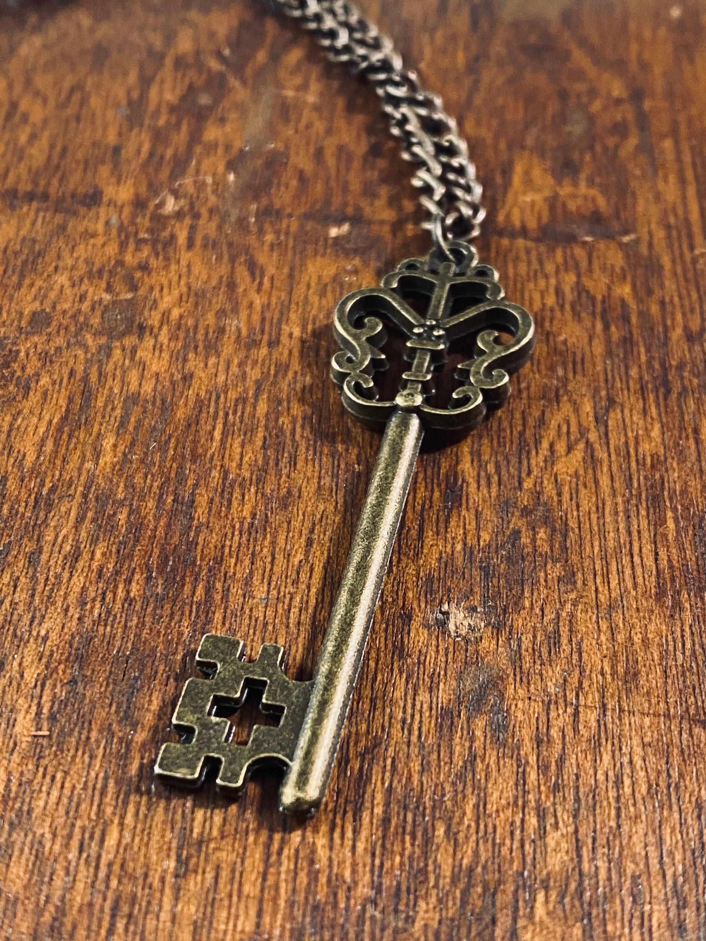 Collar clave llave ornamentado Rhinestone collar de | Etsy