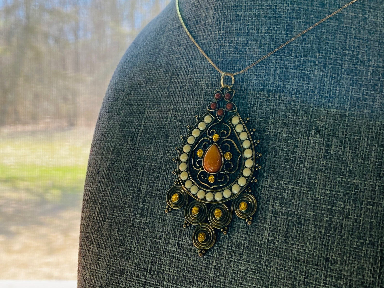 Mandala Necklace Seed Bead Necklace Beaded Mandala Pendant - Etsy