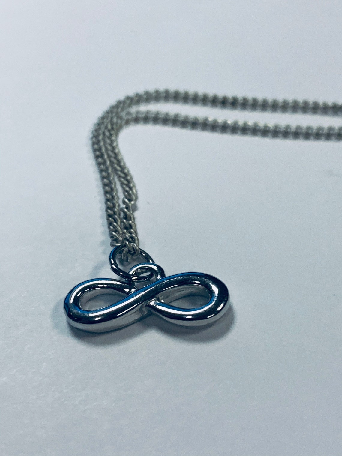 Silver Infinity Necklace Silver Infinity Necklace Minimalist - Etsy