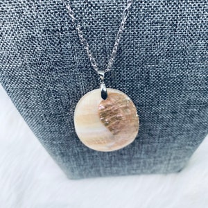Shell Pendant - Shell Necklace - Boho Jewelry - Sterling Silver ...