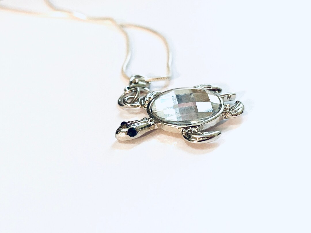 Turtle Necklace - Swarovski Crystal - Swarovski Crystal Turtle ...