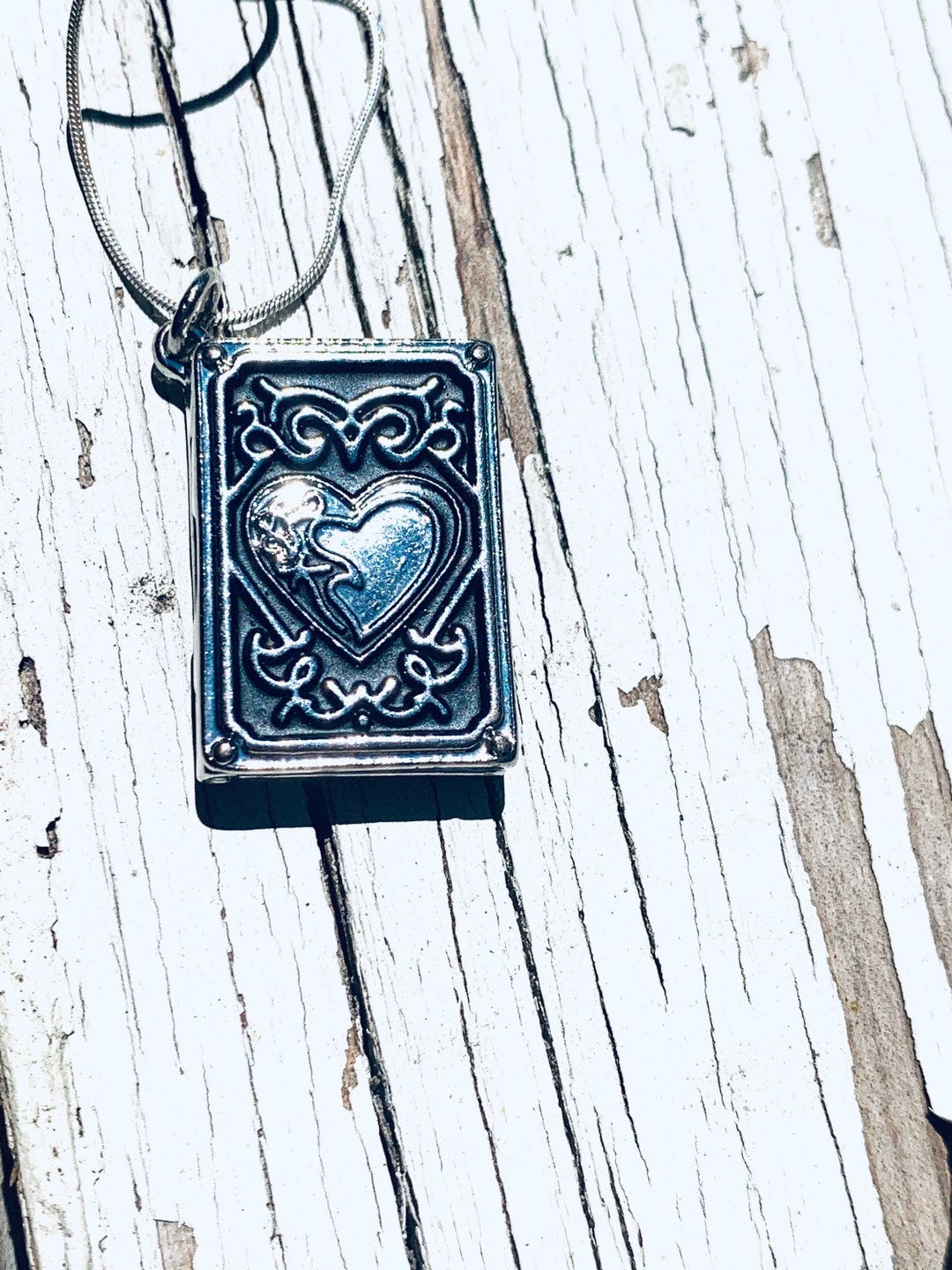 Silver Heart Locket Necklace- Graduation or Birthday Gift Necklace ...