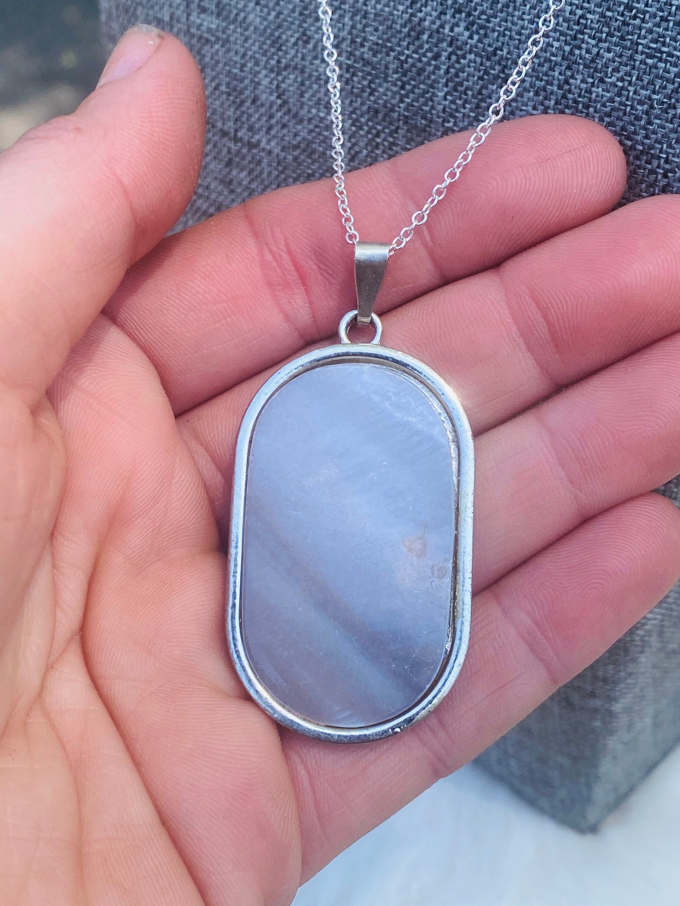 Shell Pendant Silver Plated Pendant Large Shell Pendant | Etsy