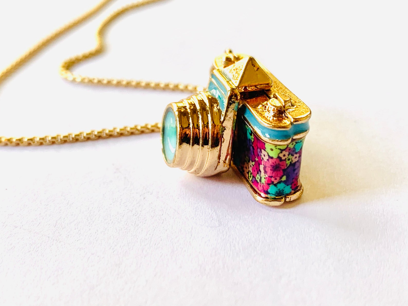 Camera Charm Necklace Camera Necklace Camera Pendant - Etsy