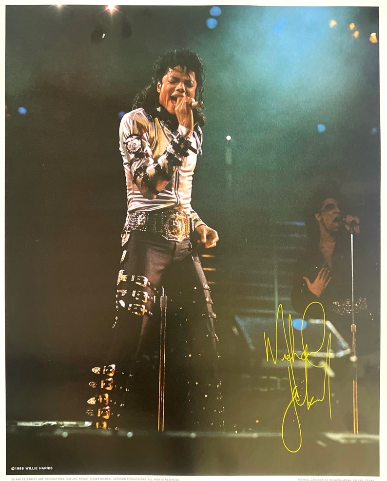 Michael Jackson Poster 21"x17" Live in Dallas - Etsy