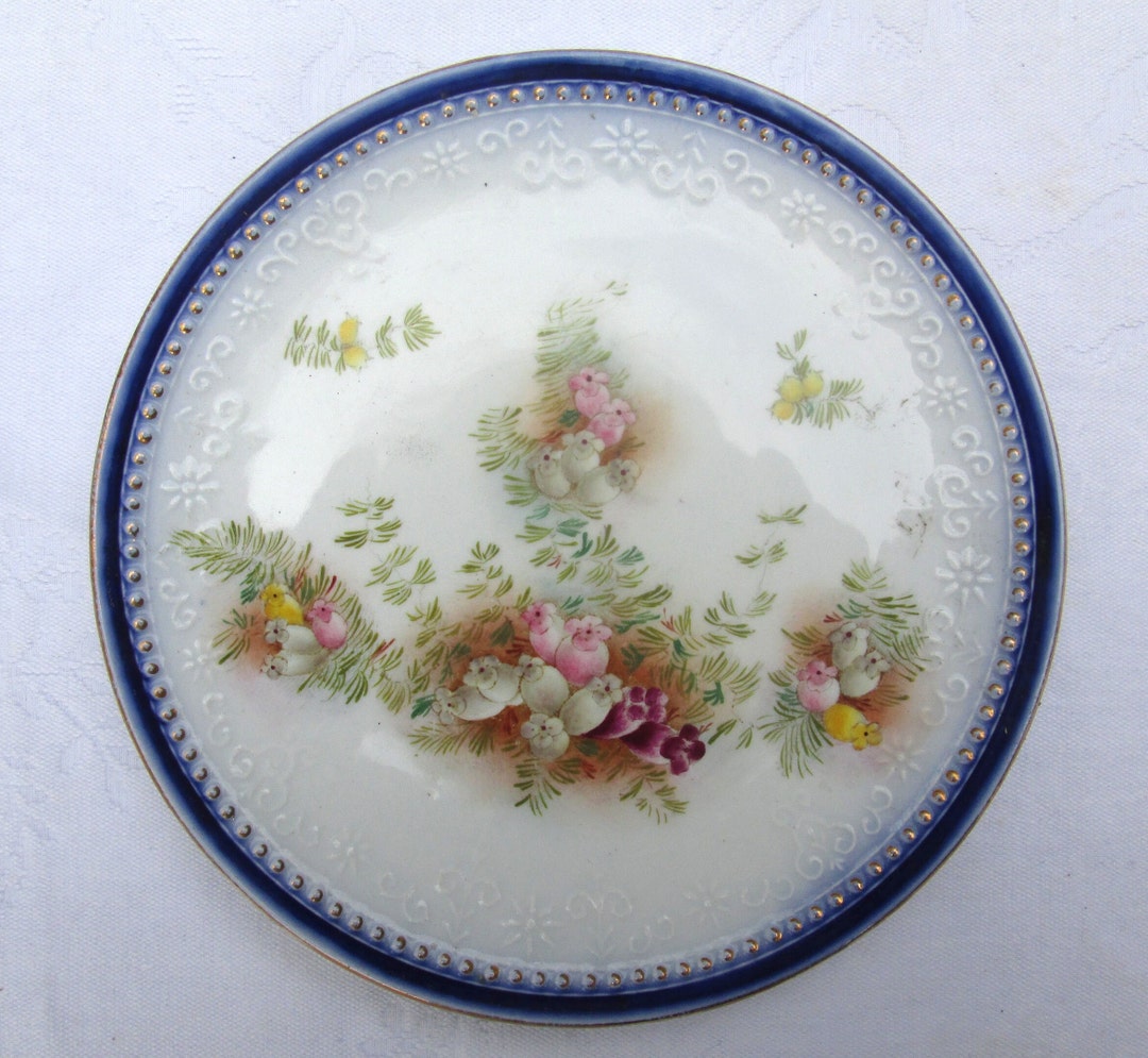 Antique Art Nouveau W&R Carlton Ware Bone China Teapot Stand Floral ...