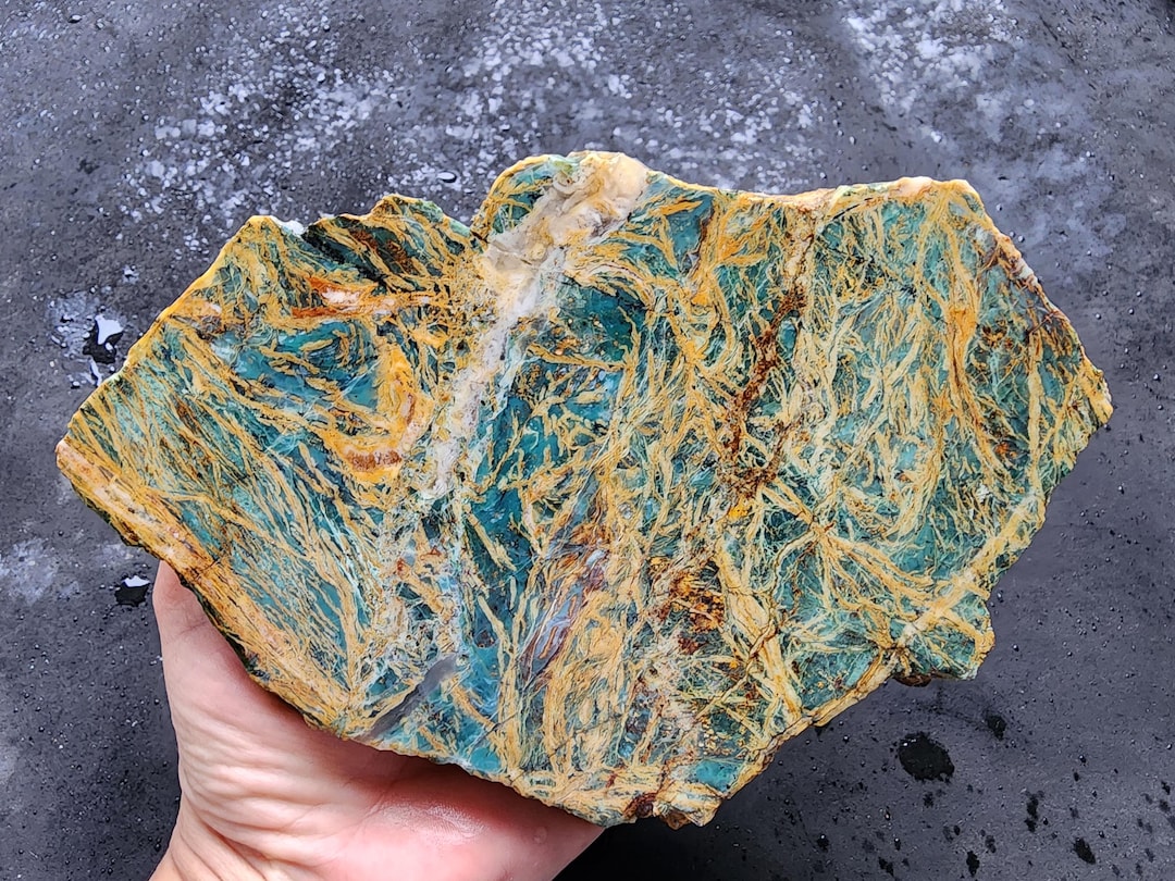 Chrysocolla Rough, Chrysocolla Slab, Chrysocolla Rough Specimen ...