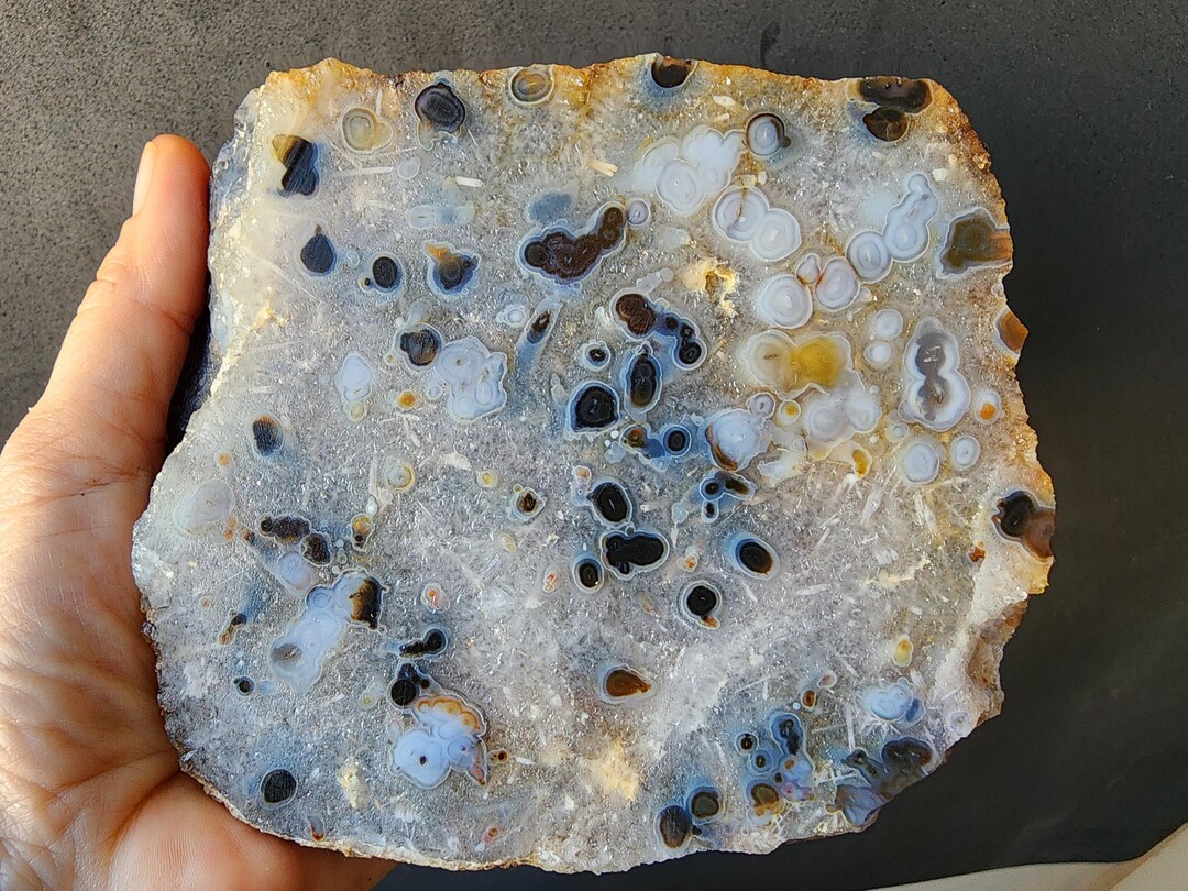 Eye Agate, 玛瑙, めのう, 마노, Agate Slab, Decorative Rock, Crystal Stone ...
