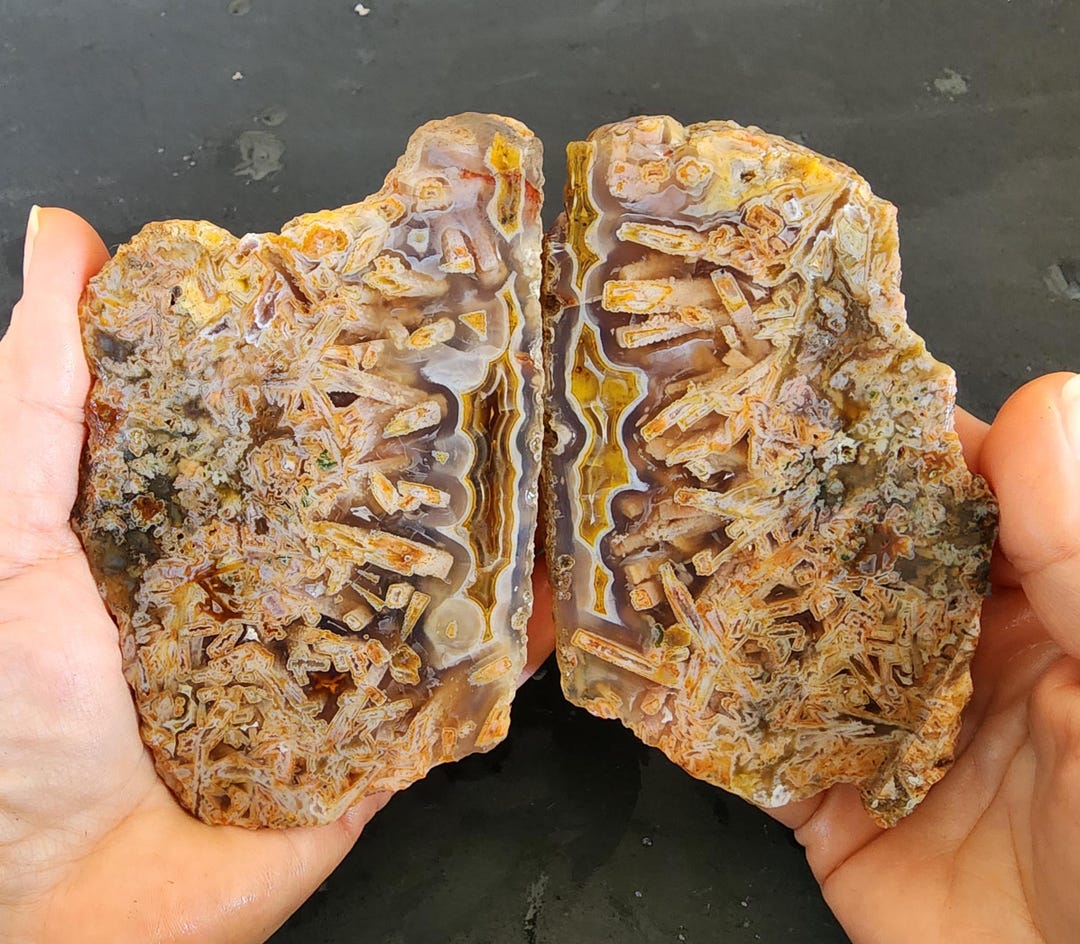 Top Agate Slabs, Agate Slab, Lapidary Slabs, Barred Rock, Stick Agate ...