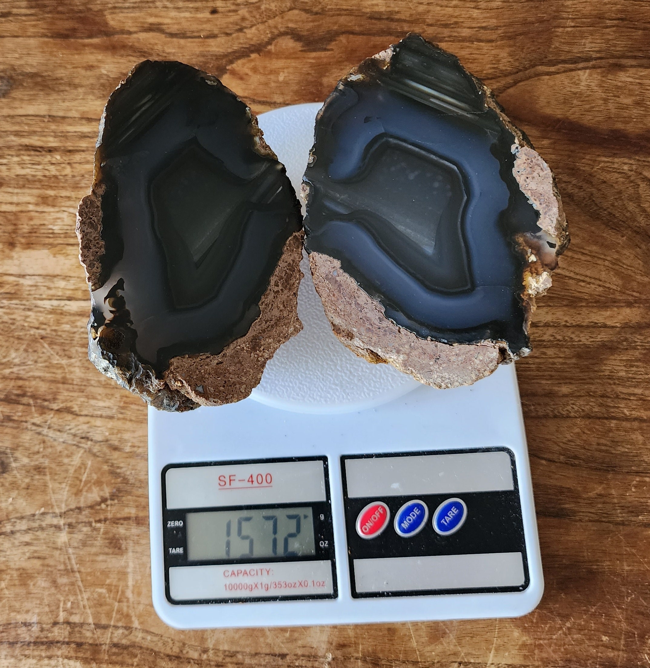 Thunderegg, Agate Geode Rocks & Geodes, Waterline Agate Home Decor, めのう ...