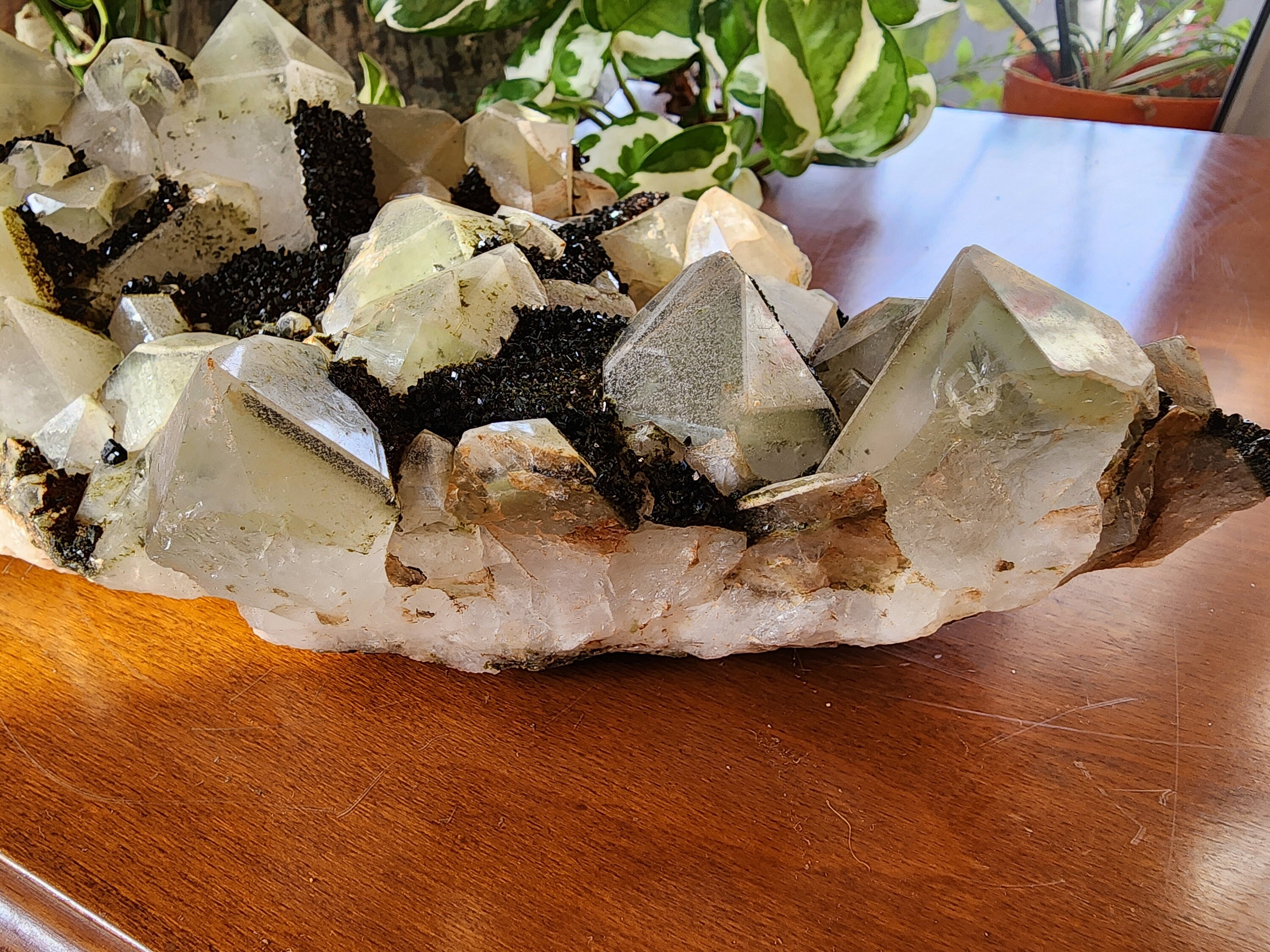 Phantom Quartz, Quartz Cluster Large, Phantom Quartz Cluster, Ghost ...