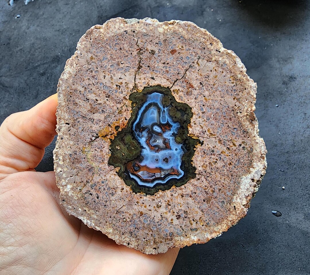 Agate Pair, Thunder Egg, 異質晶洞, Rockhound Gifts, Blue Agate, ジオード ...