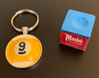 9 Ball Keychain - Etsy