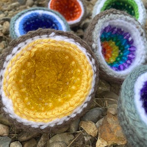 Crochet Geodes, Sparkly Acrylic Yarn Crystals - Etsy