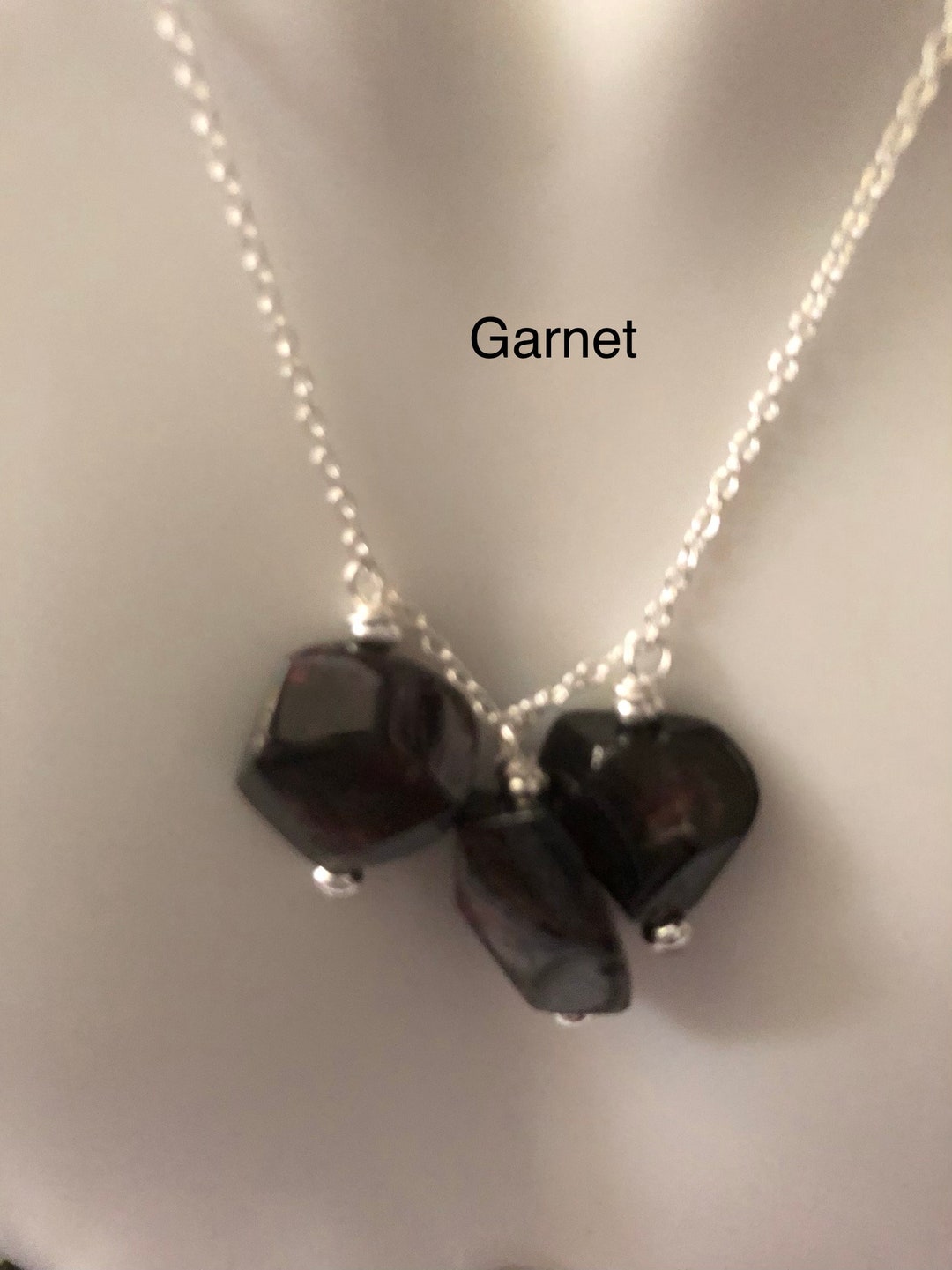 Garnet Drop - Etsy