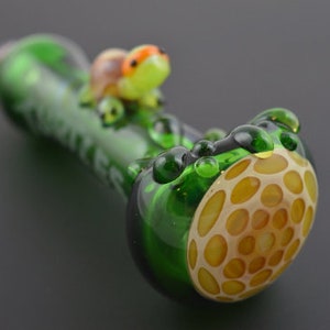 TMNT UV Reactive Turtles Mikey Glass Pipe Set - Etsy