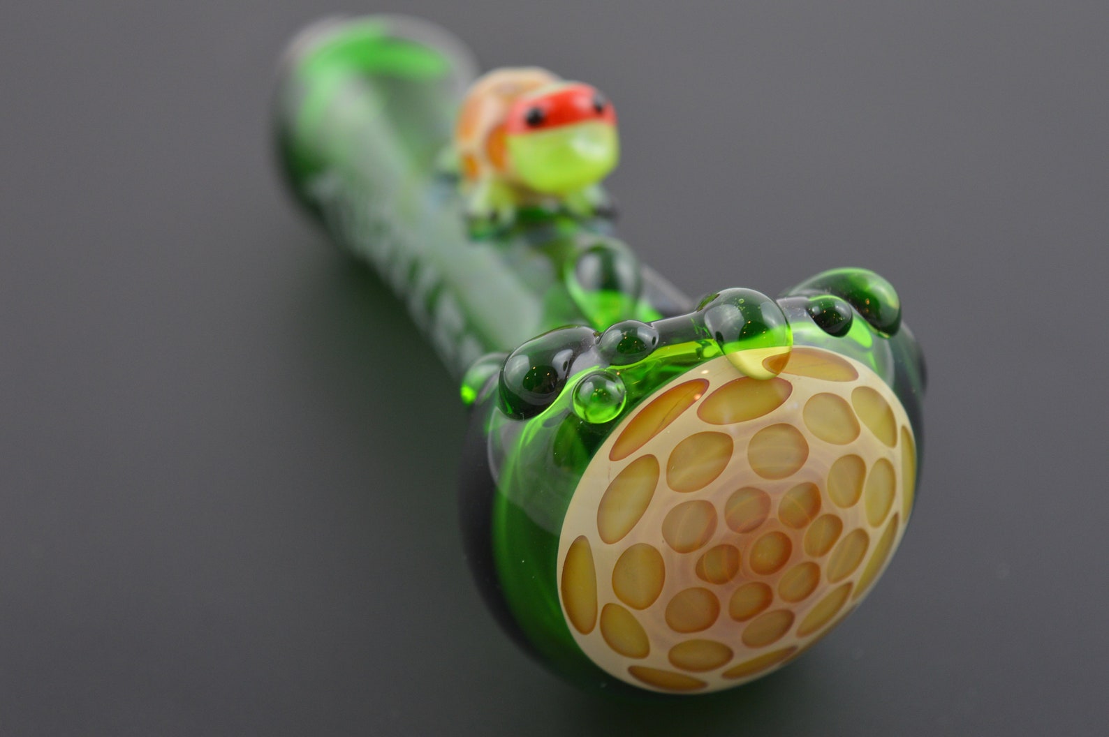 TMNT UV Reactive Turtles Raph Glass Pipe Set | Etsy