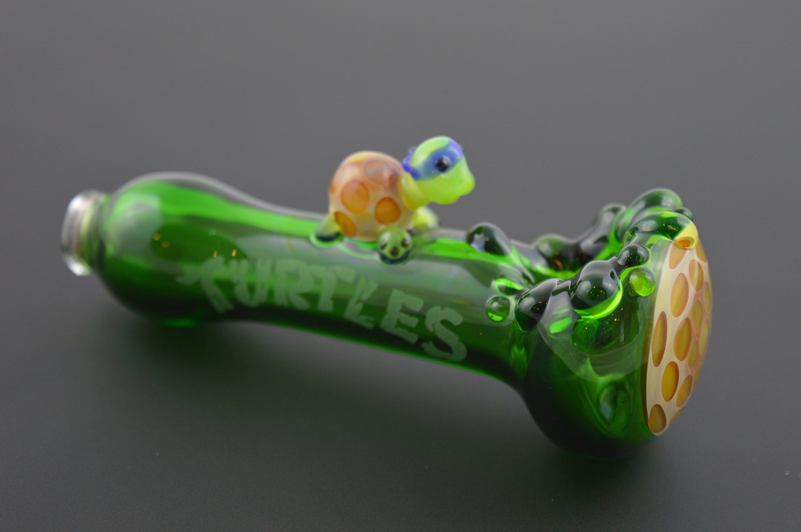 TMNT UV Reactive Turtles Leo Glass Pipe Set - Etsy