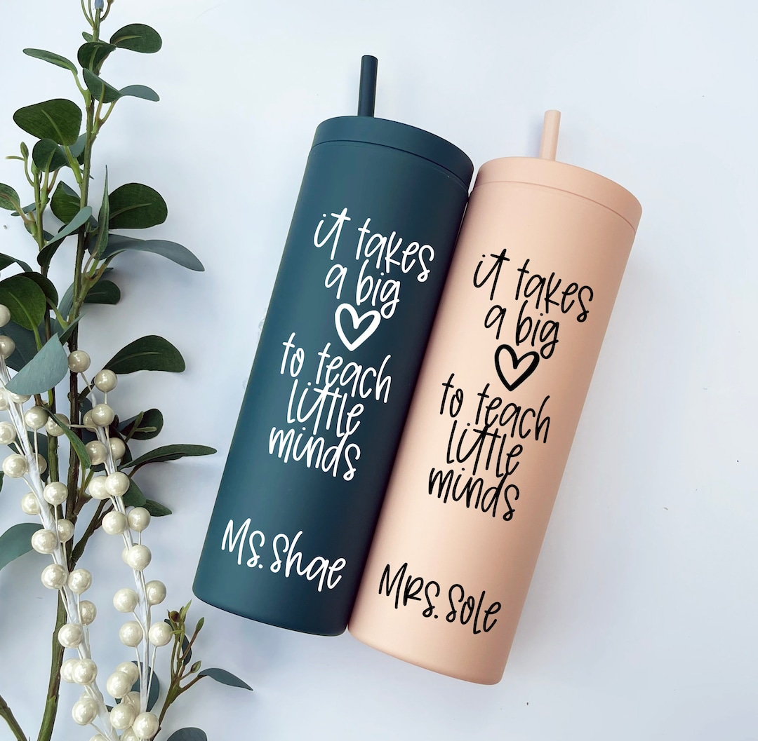 Teacher Tumbler Personalized, Teacher Gifts, Teacher Cup With Straw ...
