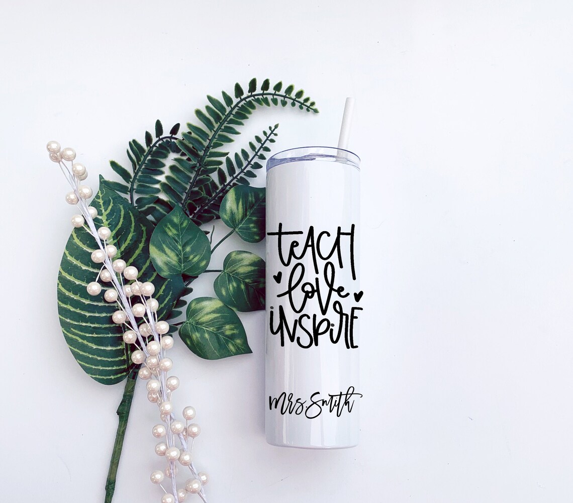 Teacher Gift Teacher Water Bottle Teacher Tumbler End of - Etsy