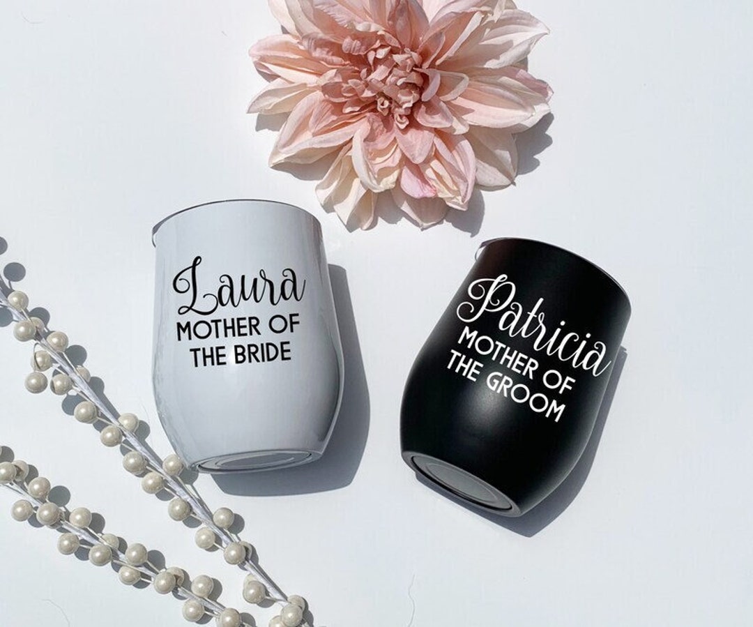 Mother of the Bride Wine Glass OR Mother of the Groom Wine Glass ...