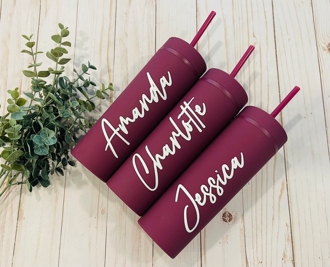 Personalized Name Iced Coffee Cup, Bridesmaid Gift, Bachelorette Party ...