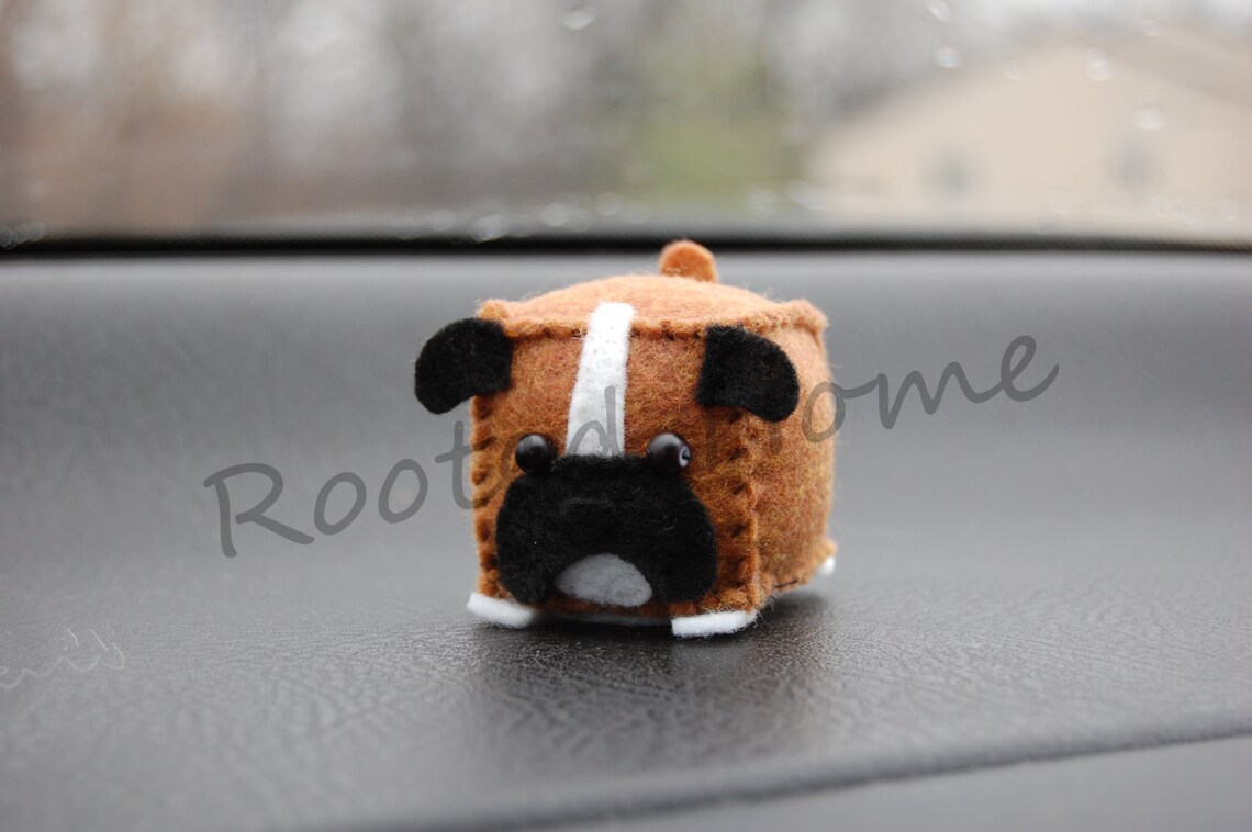 Cube Critter: Boxer Dog Cube Shaped Plush Animal With a Small | Etsy