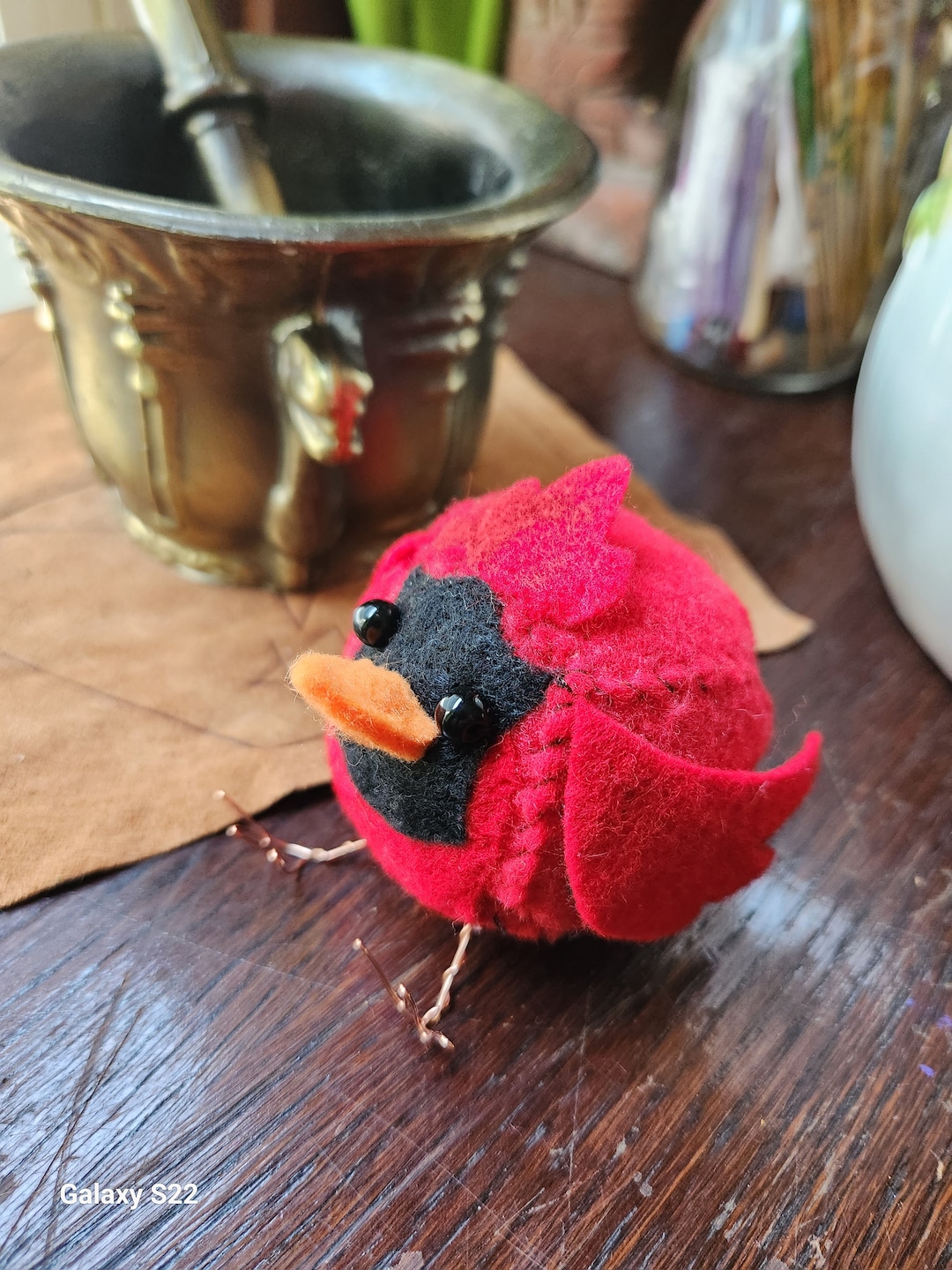 Cube Critter: Cardinal Bird Cube Shaped Plush Animal With a Small Belly ...