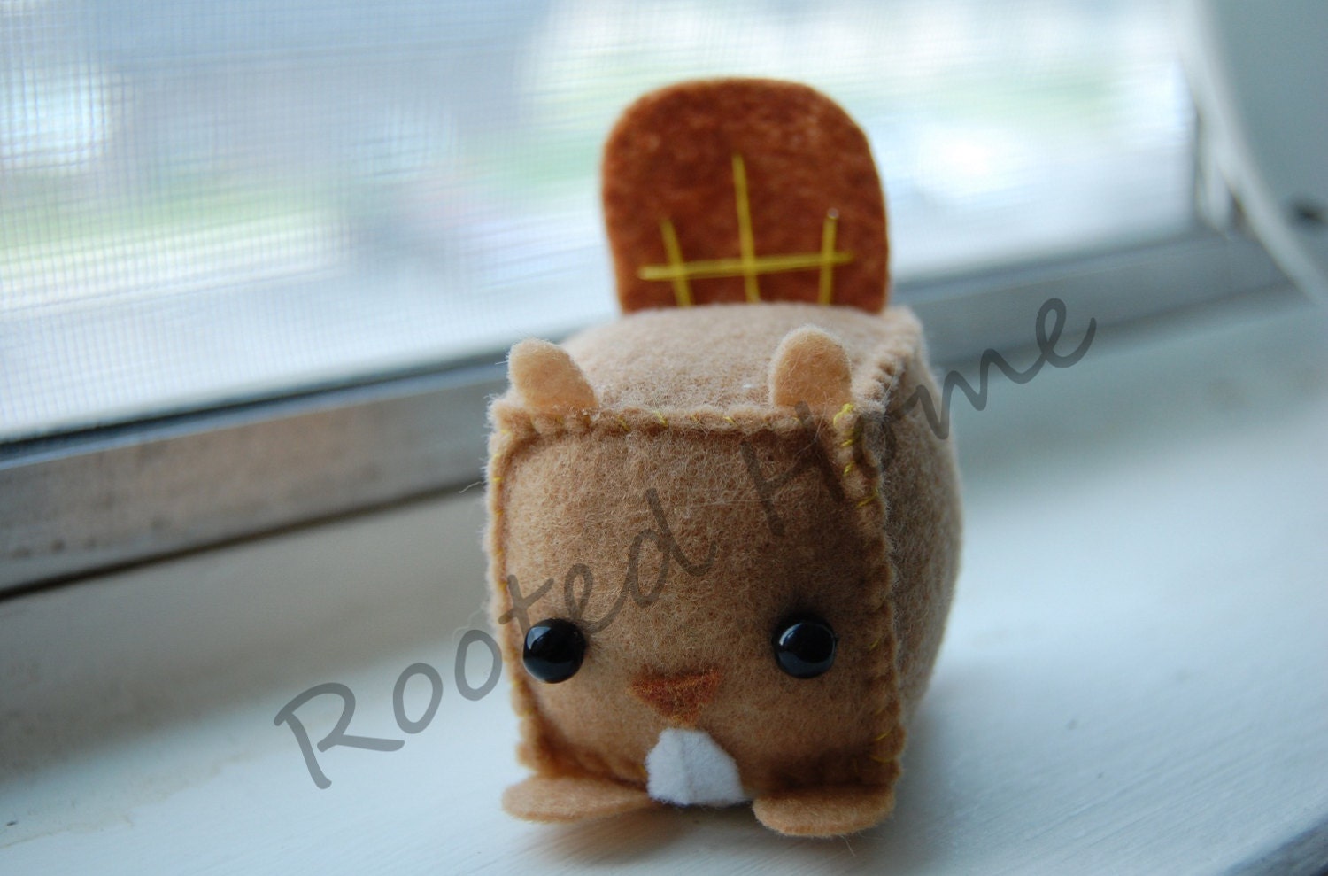 Cube Critter: Beaver- Cube Shaped Plush Animal With a Small Belly ...