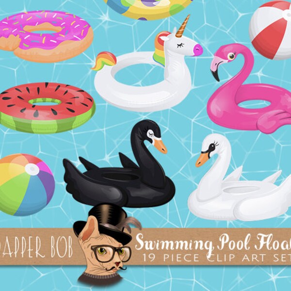 Swimming Clipart - Etsy