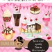 Ice Cream Treats Digital Clip Art Elements for Scrap-booking and Paper ...