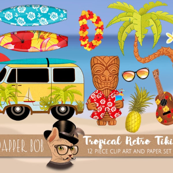Luau Clipart - Etsy