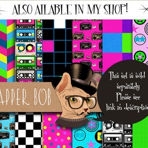 Totally 80's Digital Paper Pack for Scrap-booking and - Etsy