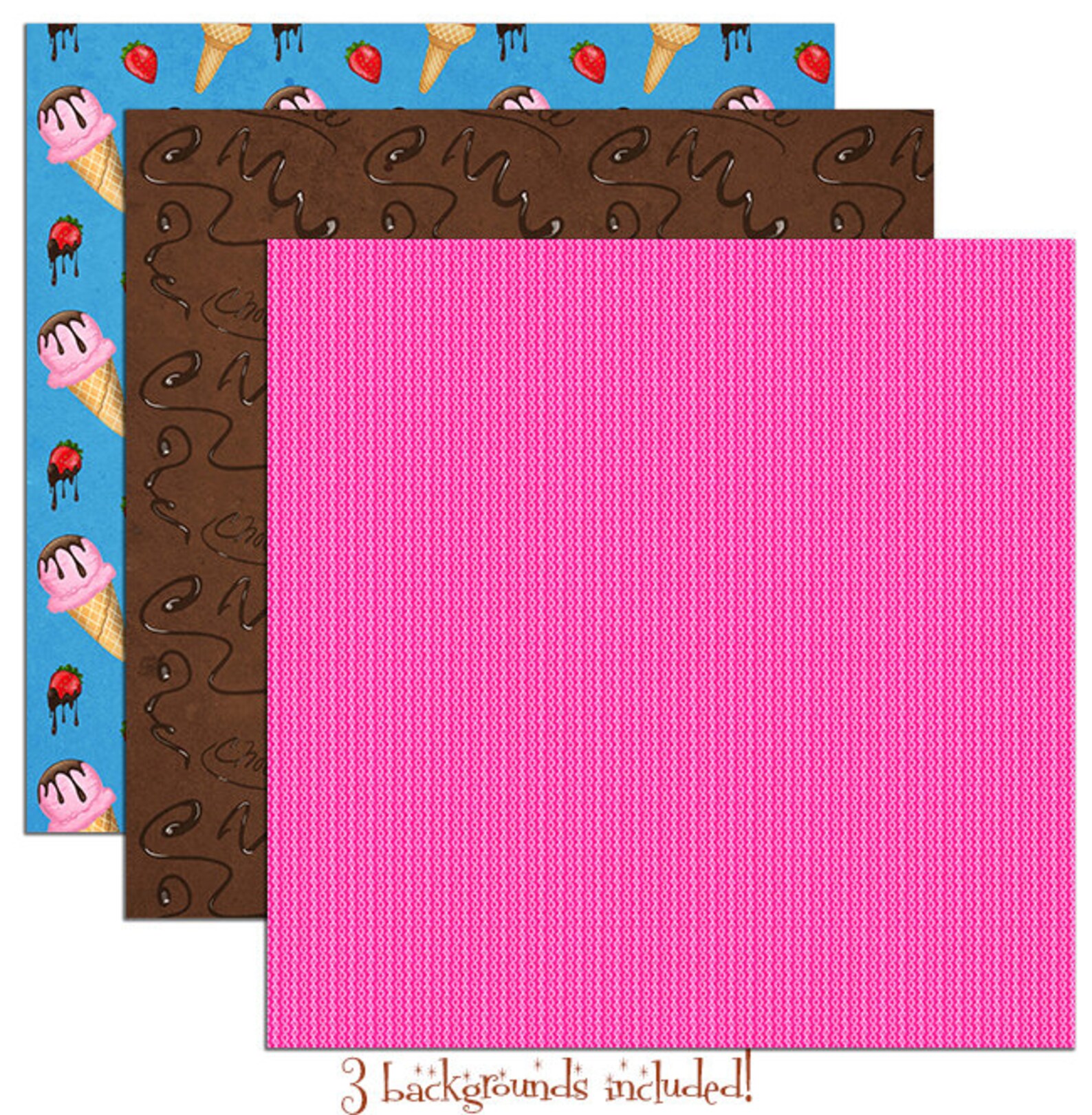 Ice Cream Treats Digital Clip Art Elements for Scrap-booking - Etsy