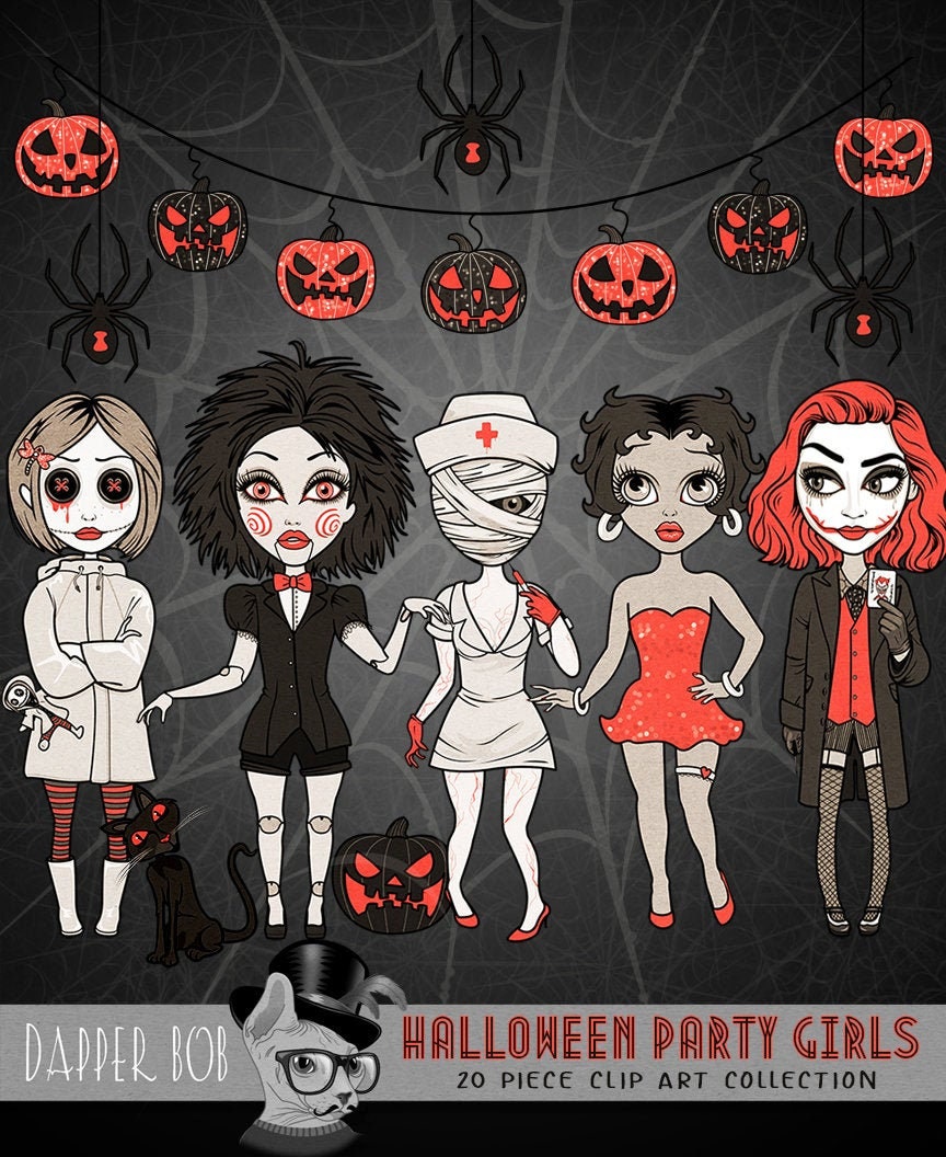 Halloween Characters Clip Art