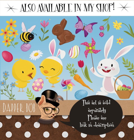 Easter Egg Hunt Large Collection of Clipart Eggs PNG Clip | Etsy