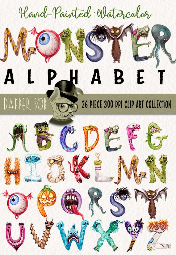 Monster Letter Clipart