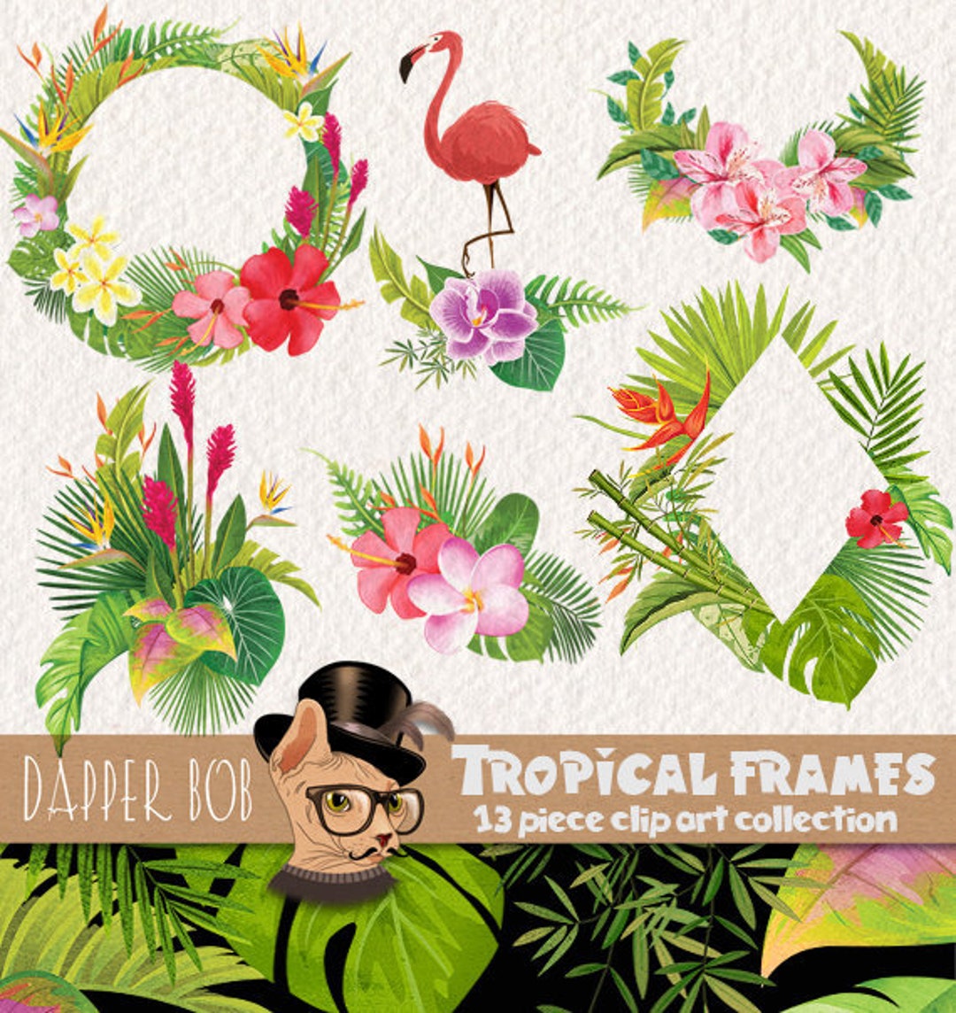 Luau Border Clip Art