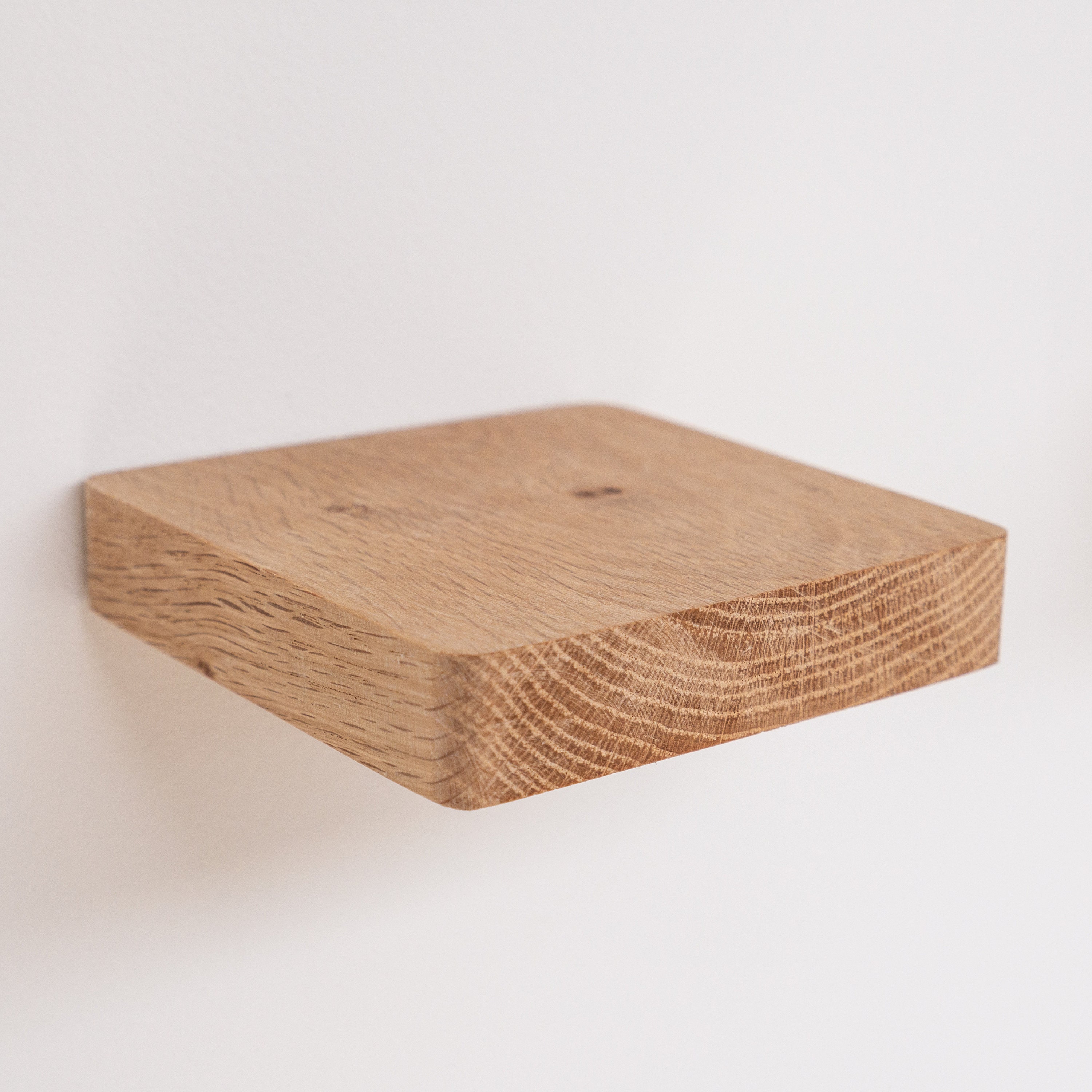 Wooden Floating Shelf by TOMAZIN Square Wood Shelf Small - Etsy UK