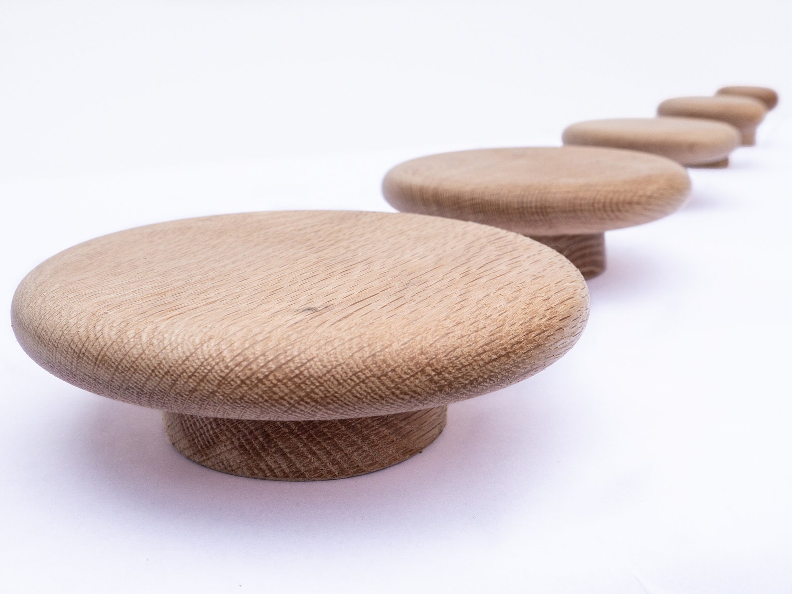 Round Wooden Coat Hook by TOMAZIN Modern Coat Hanger, Round Wooden Wall ...