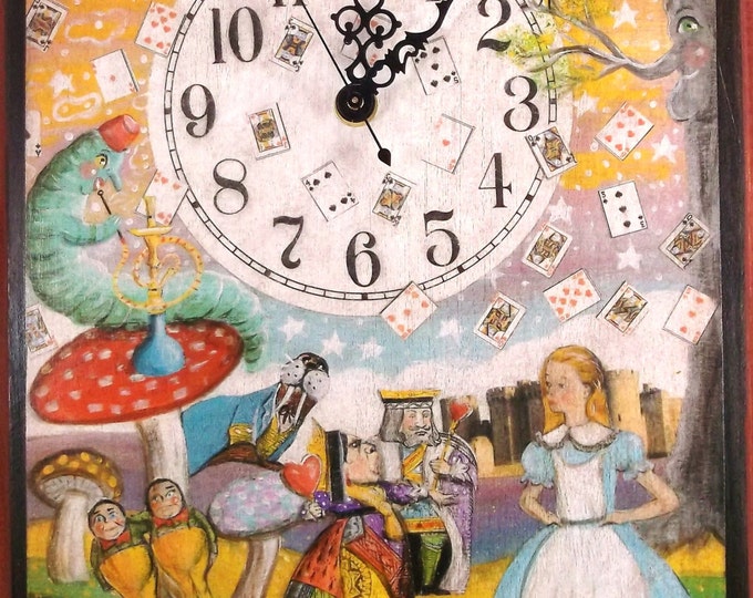 Alice in Wonderland Clock.. - Etsy
