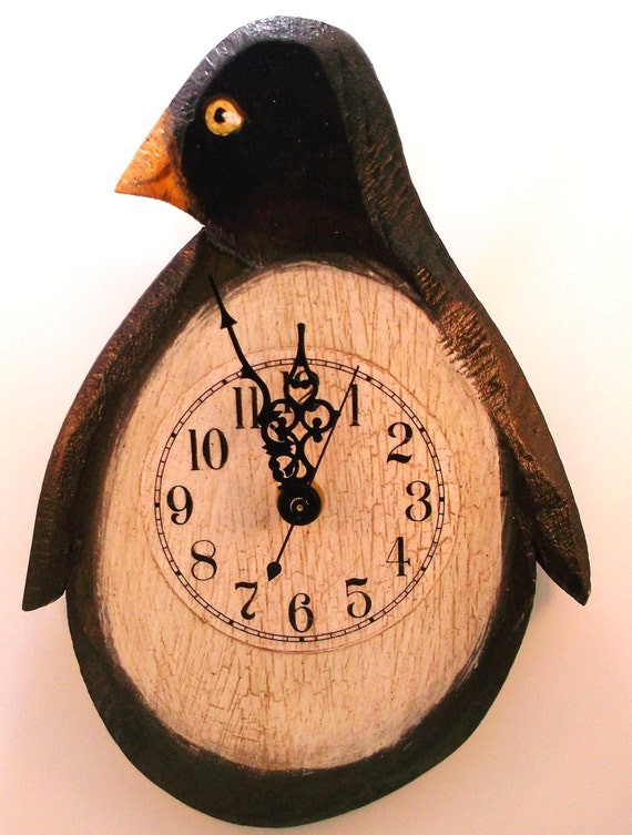 Penguin Clock - Etsy