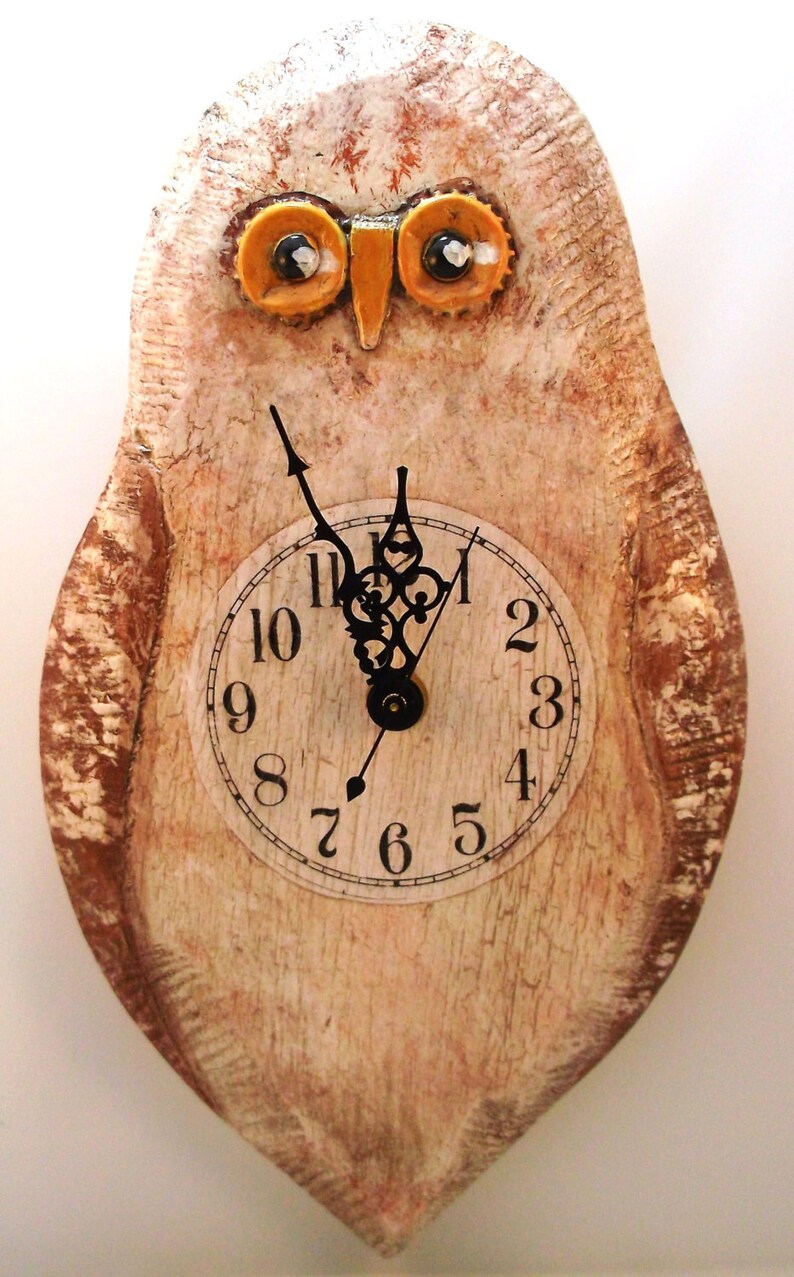 Owl Clock - Etsy
