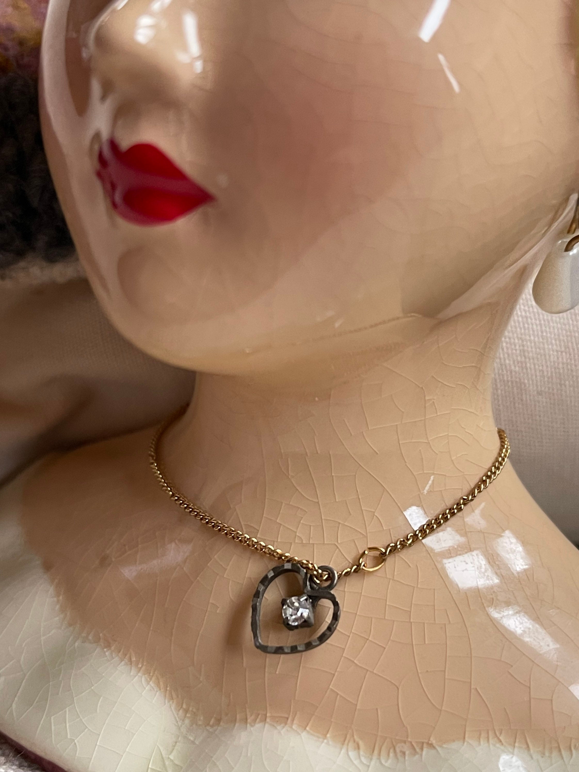 Vintage Lady Planter Head Planter Jewelry Wearing Lady Pot - Etsy