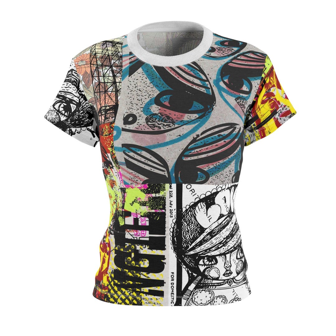 Graphic Character Art Women's Tee, Jennifer Kosharek Design, All Over ...